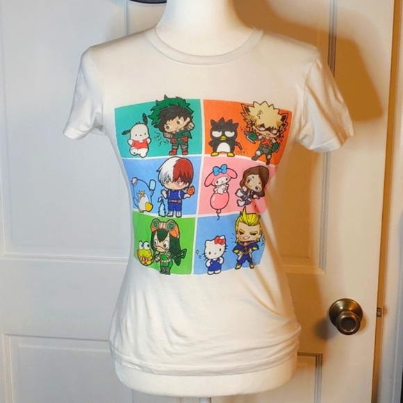 Sanrio | Tops | My Hero Academia Hello Kitty Crossover Shirt | Poshmark